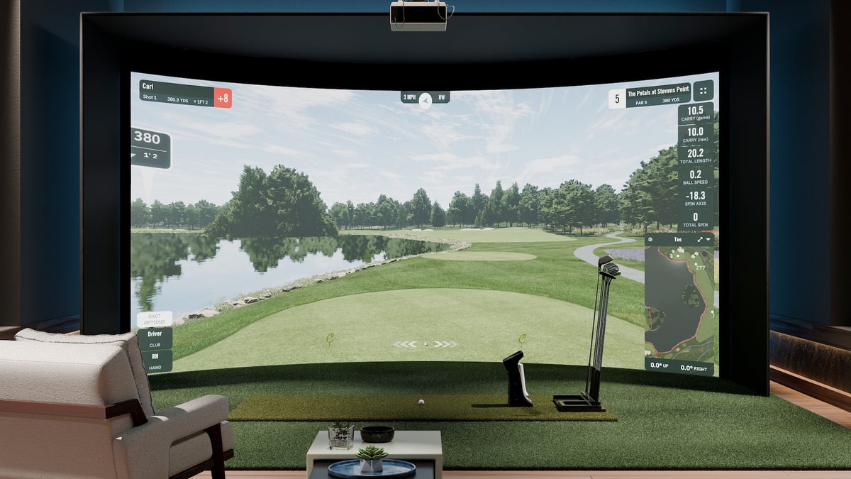 How to Master the Curved Golf Simulator Screen - Carl's Place
