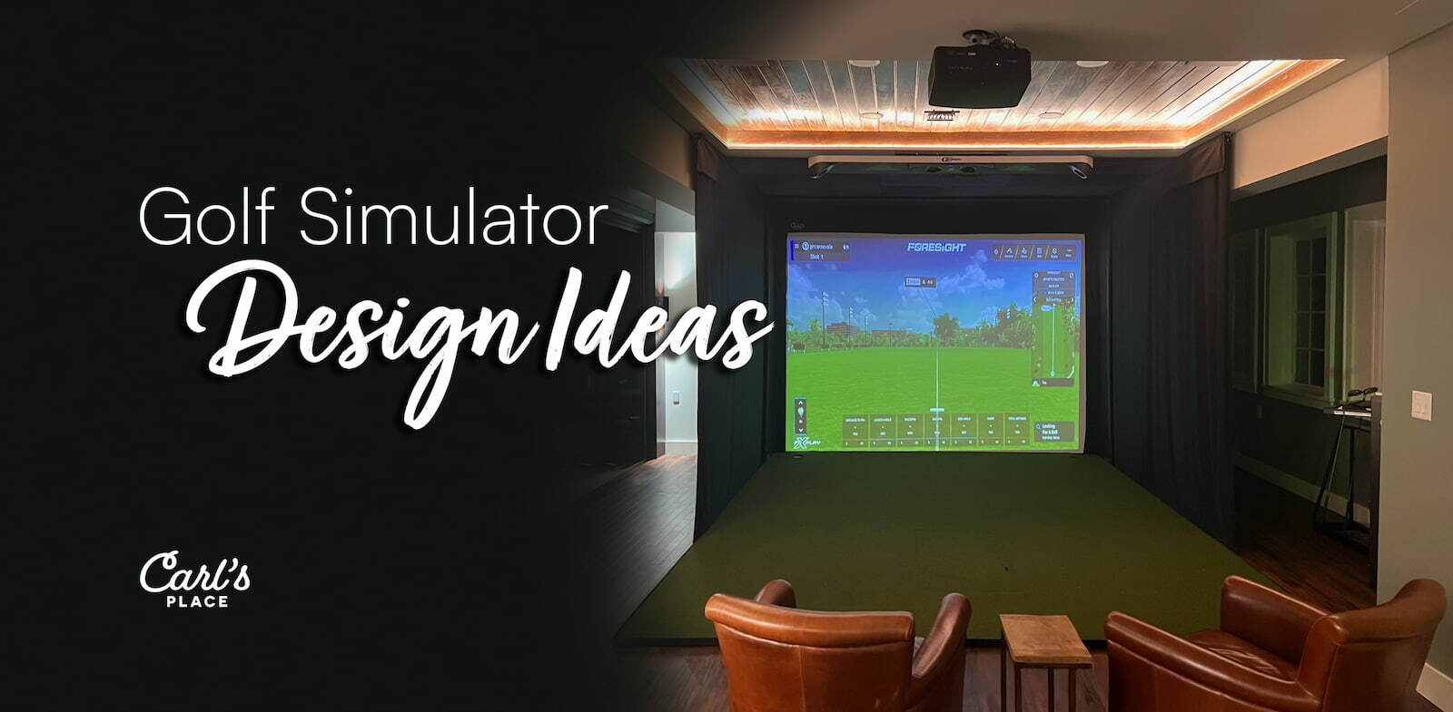 Golf Simulator Room - Design Ideas - Carl's Place